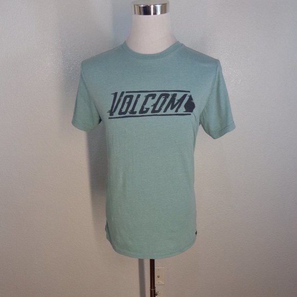 Volcom | Shirts | Volcom Mens Green Logo Short Sleeve Shirt Medium ...